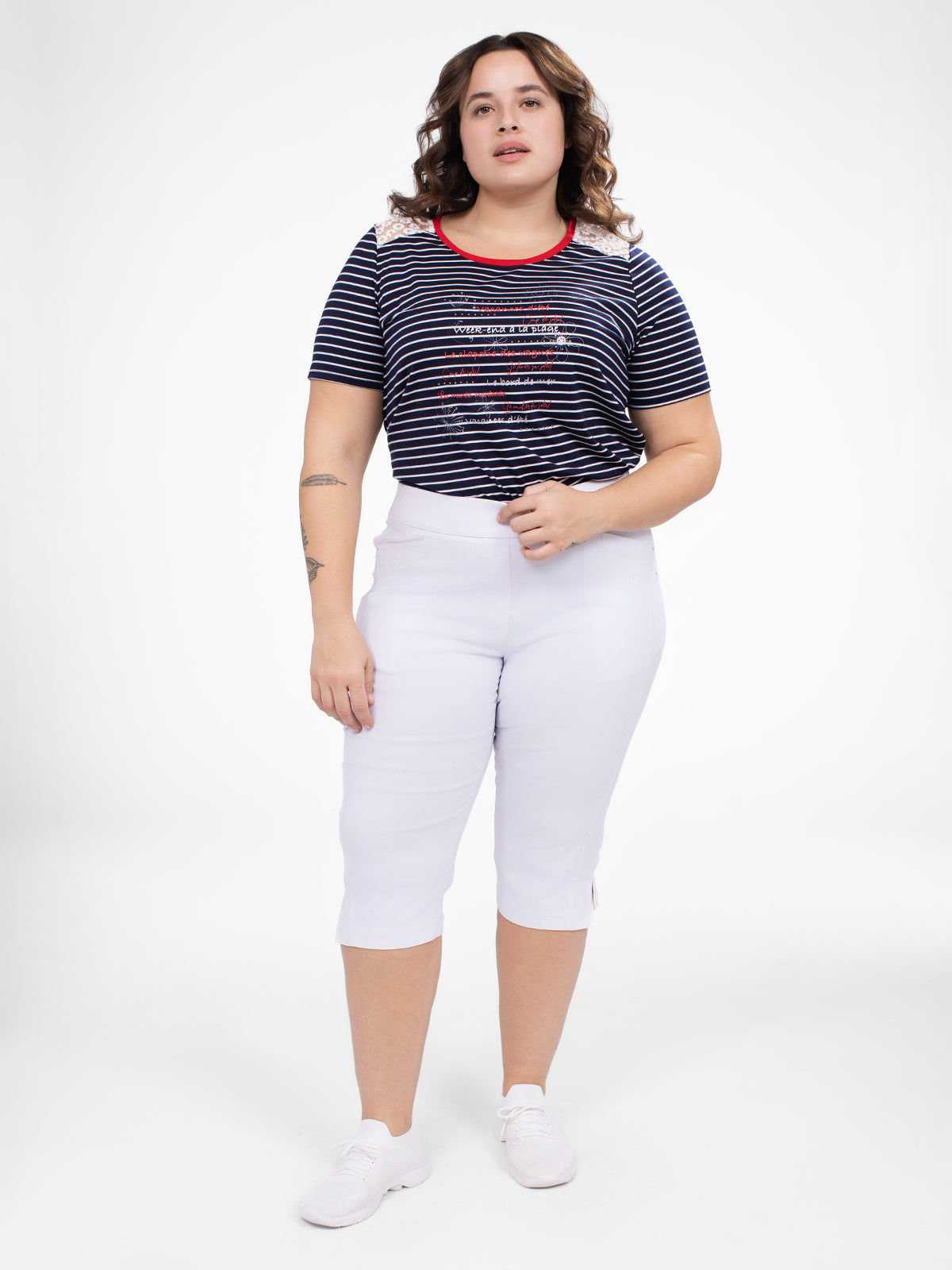 Capri droit ajusté à enfiler – Claire France