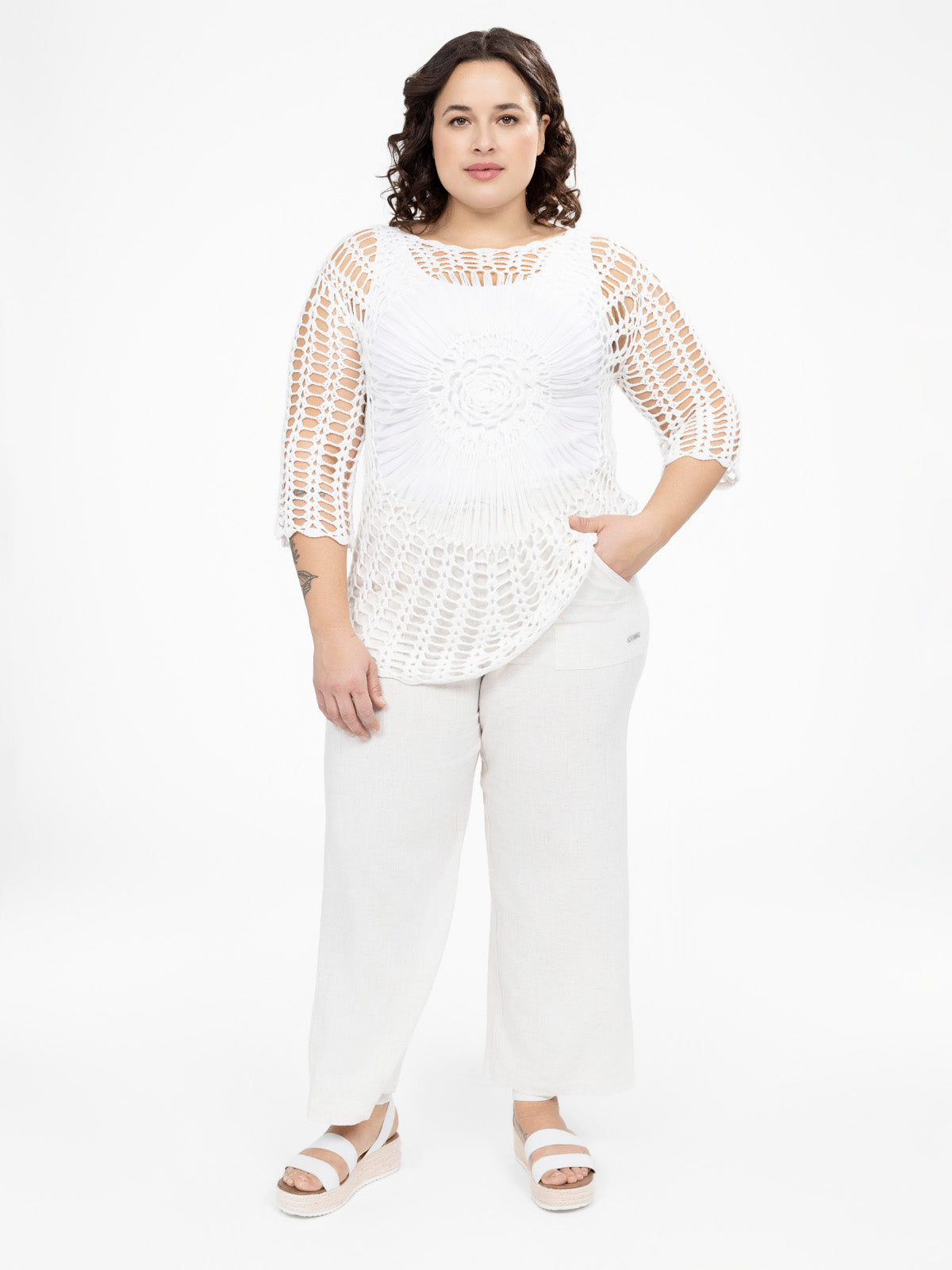 Pantalon droit décontracté à enfiler - Petite – Claire France