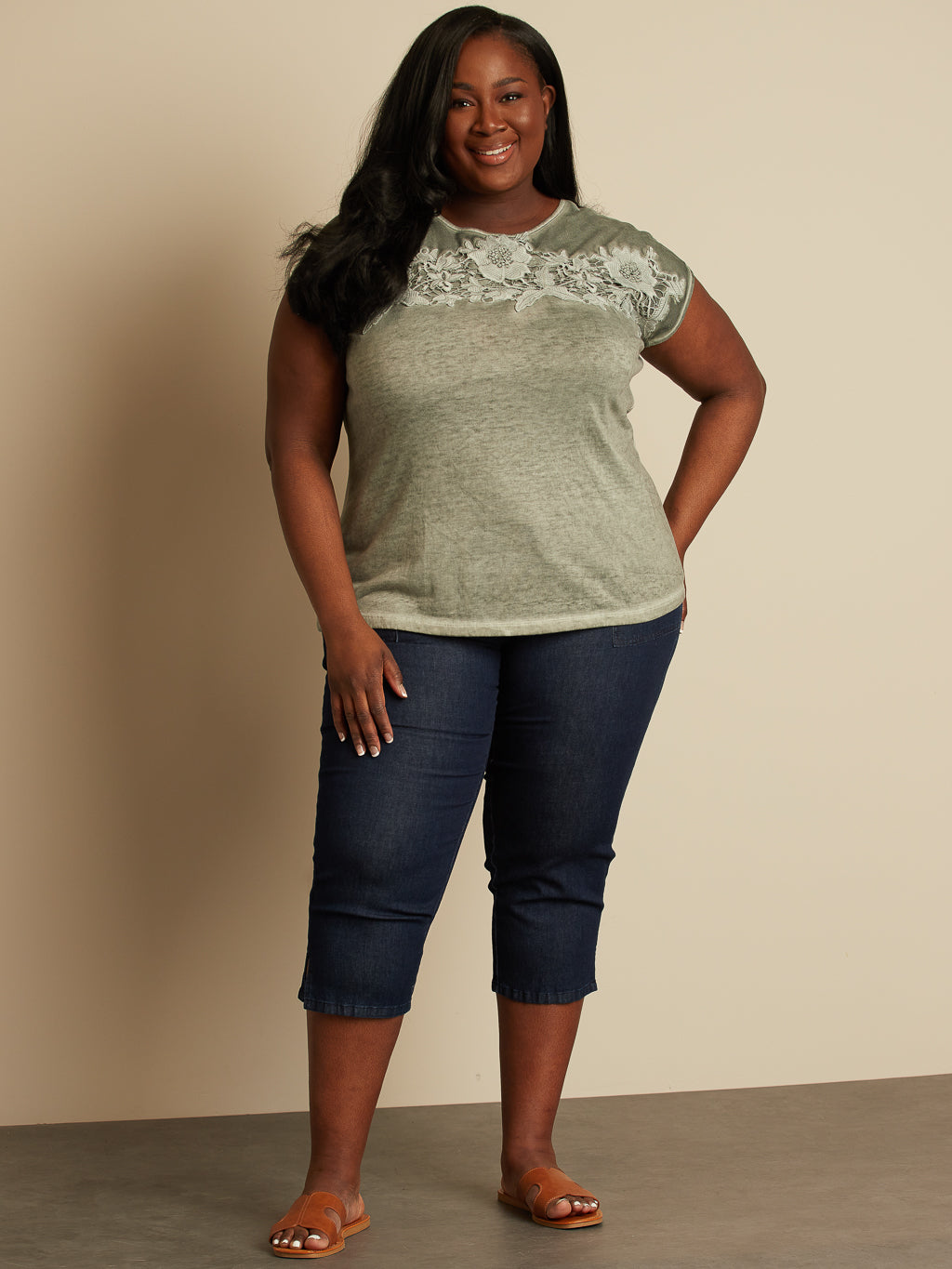 T-shirt ample à manches courtes – Claire France